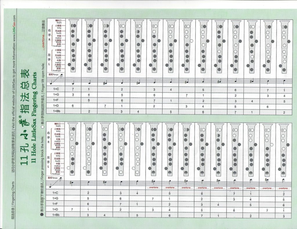 Fingering Charts (free download) – AZG Musical Inc.